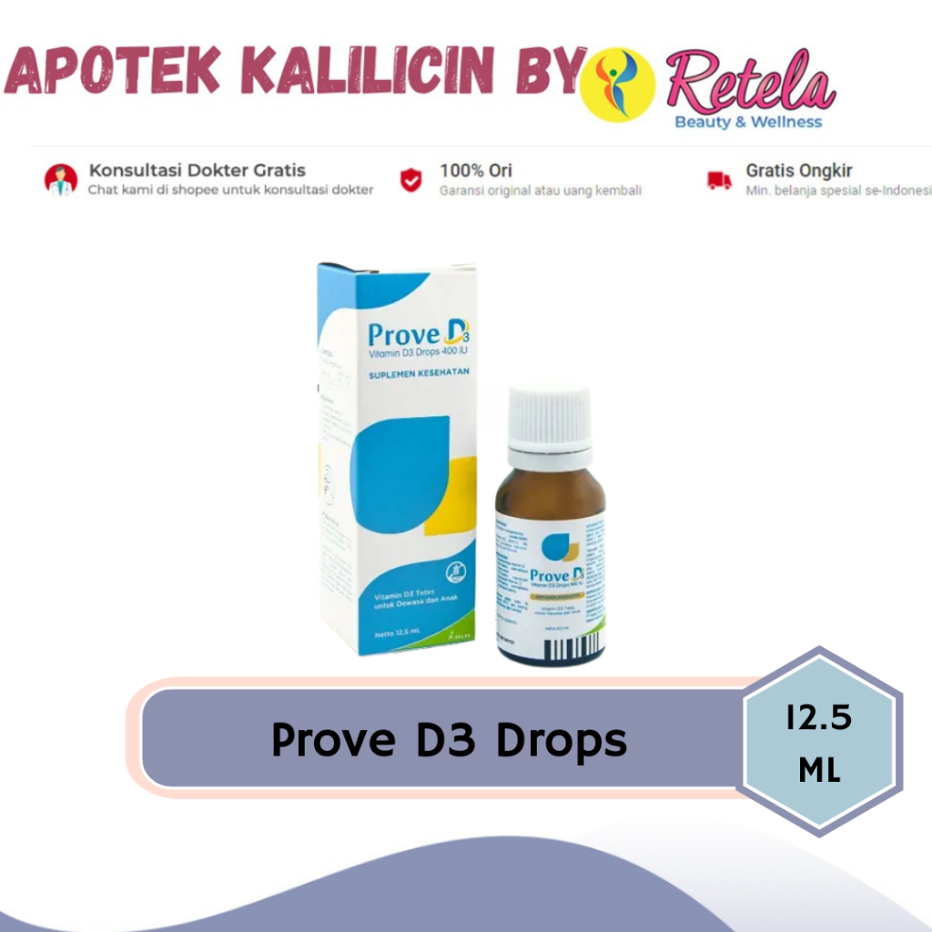 Jual Prove D3 Vit D3 Drops 1 Botol 12.5ML | Shopee Indonesia