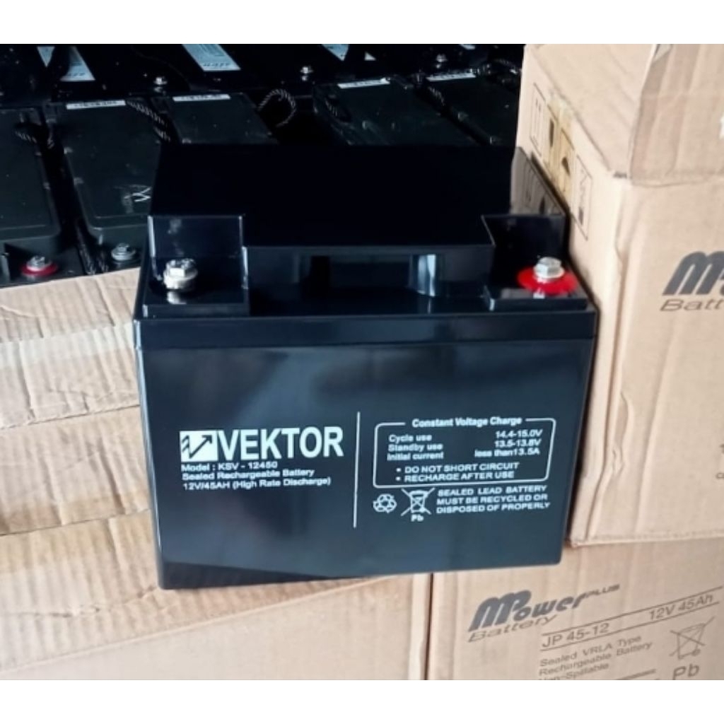 Jual Battery VRLA SEALED LEAD ACID VECTOR 12V 45AH | Shopee Indonesia