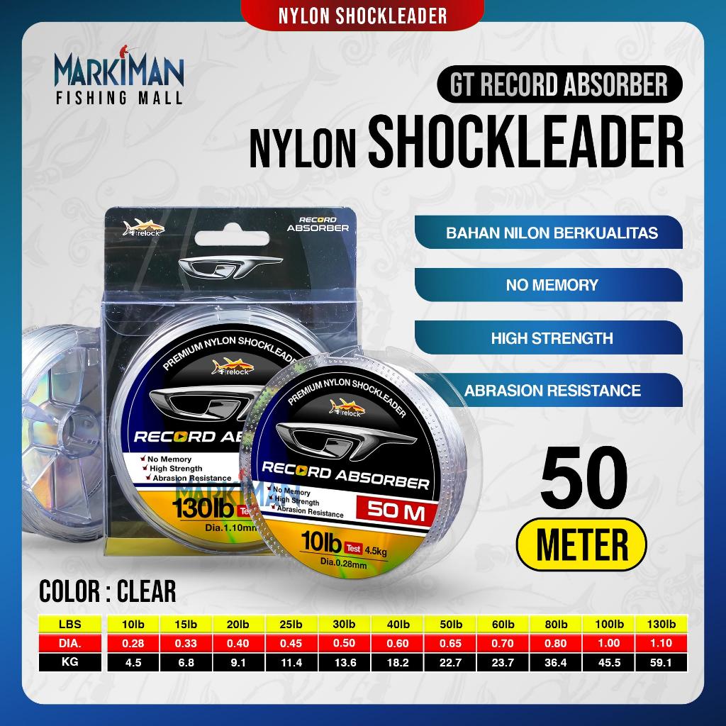 Jual Senar Shock Leader Record Absorber Markiman 50 Meter Tali Pancing Senar Pancing Premium ...