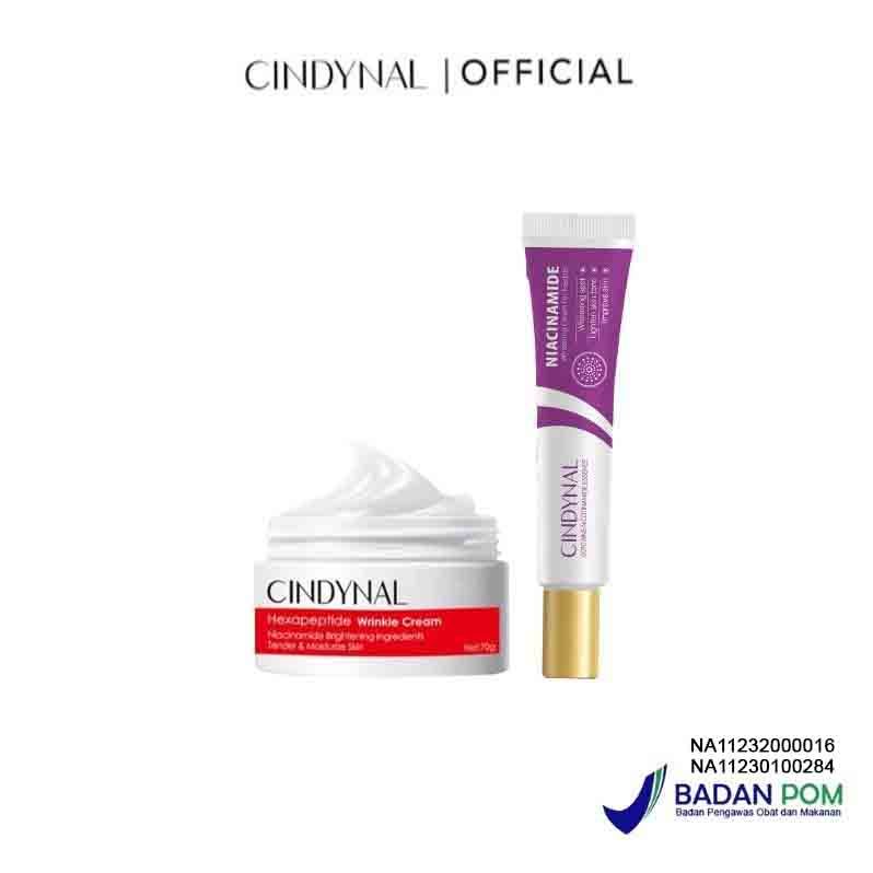 Jual CINDYNAL- Paket 2 in 1 Niacinamide Skin Cream Flek Hitam + Moisturizer Hexapeptide | Shopee ...