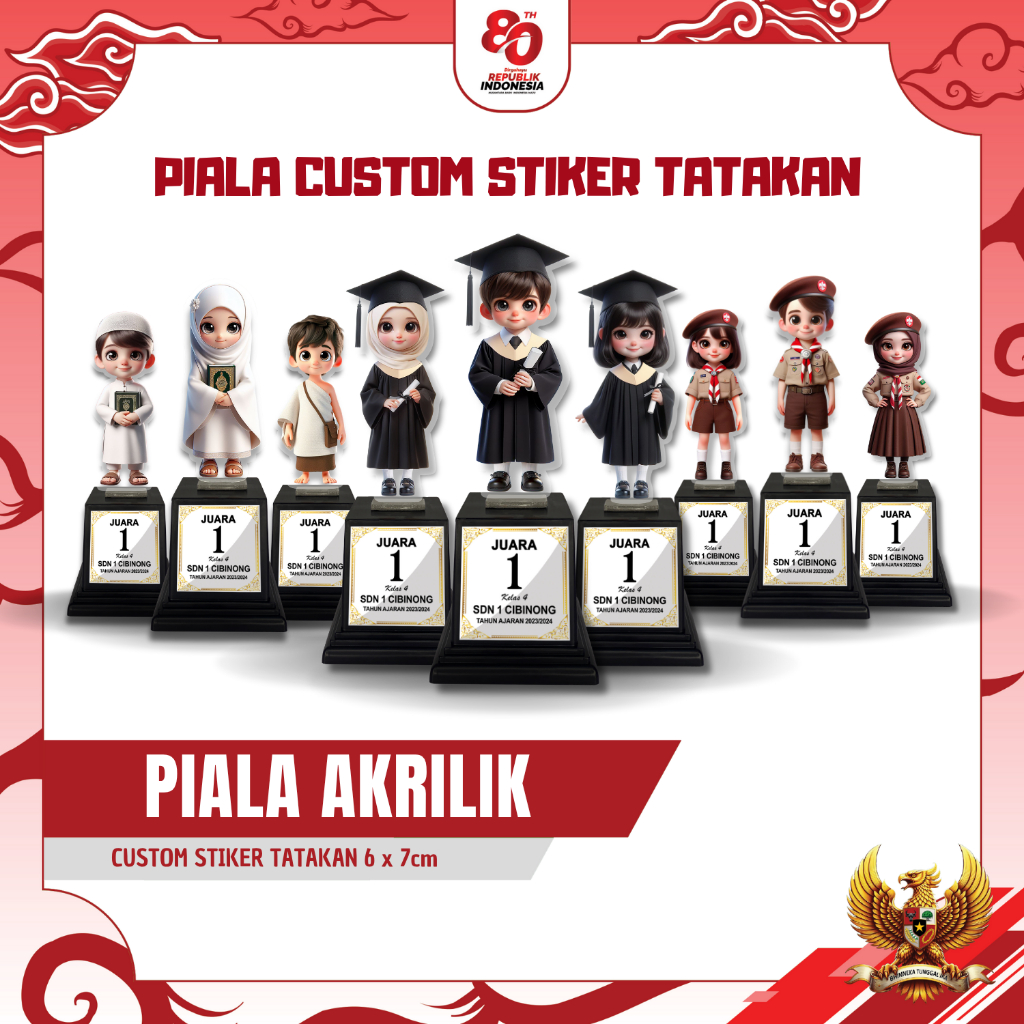 Jual Custom Sticker Tatakan Piala Akrilik Pesantren Kilat Manasik Haji ...