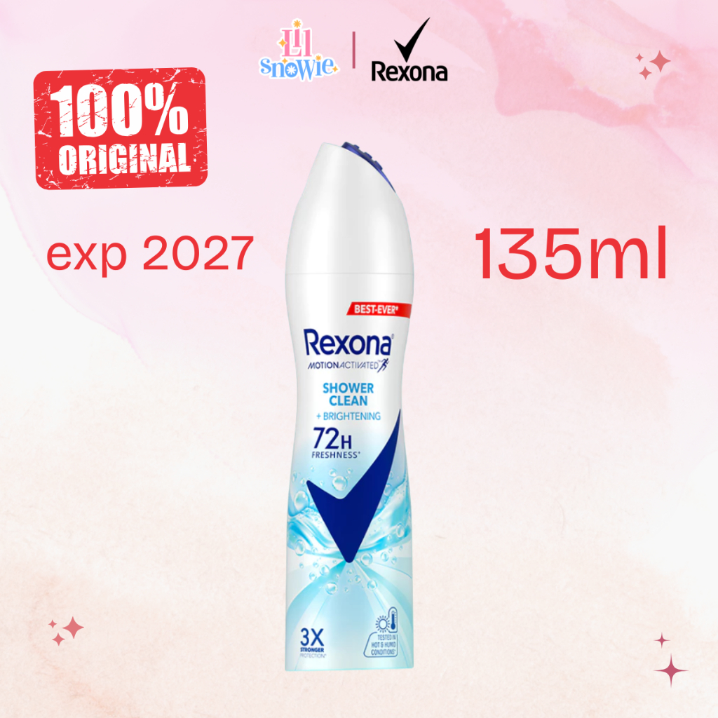 Jual Rexona Antiperspirant DEODORANT SPRAY Shower Clean 135ml - Rexona ...