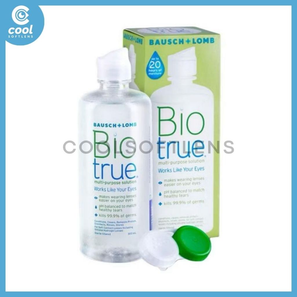 Jual Air Softlens BIO TRUE 300ml By Bausch + Lomb / Cairan Softlens ...