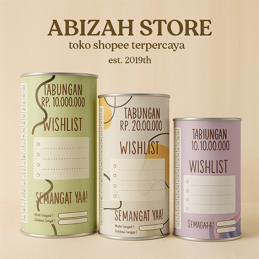 Jual [UKURAN JUMBO]PART 1 CELENGAN TARGET JUMBO VIRAL TABUNGAN TARGET ...