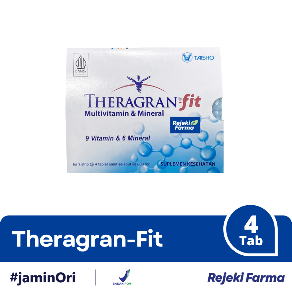 Jual Theragran-Fit 1 strip isi 4 Tablet - Theragran-M | Shopee Indonesia