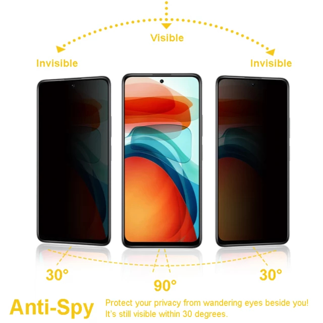 Jual Tempered glass anti spy privacy full le screen protector Infinix Hot 60i anti intip ...