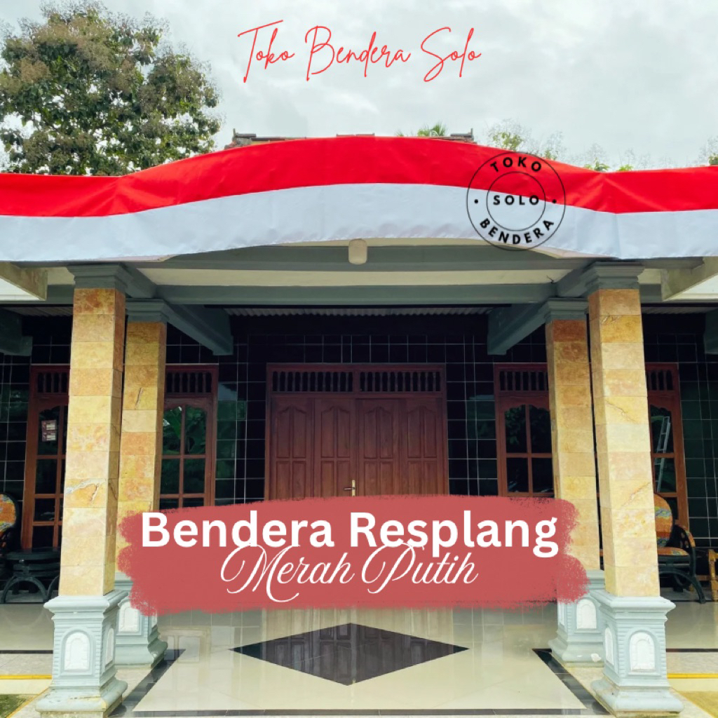 Jual Bendera Merah Putih Panjang / Resplang 5 meter / Lesplang 4 meter ...