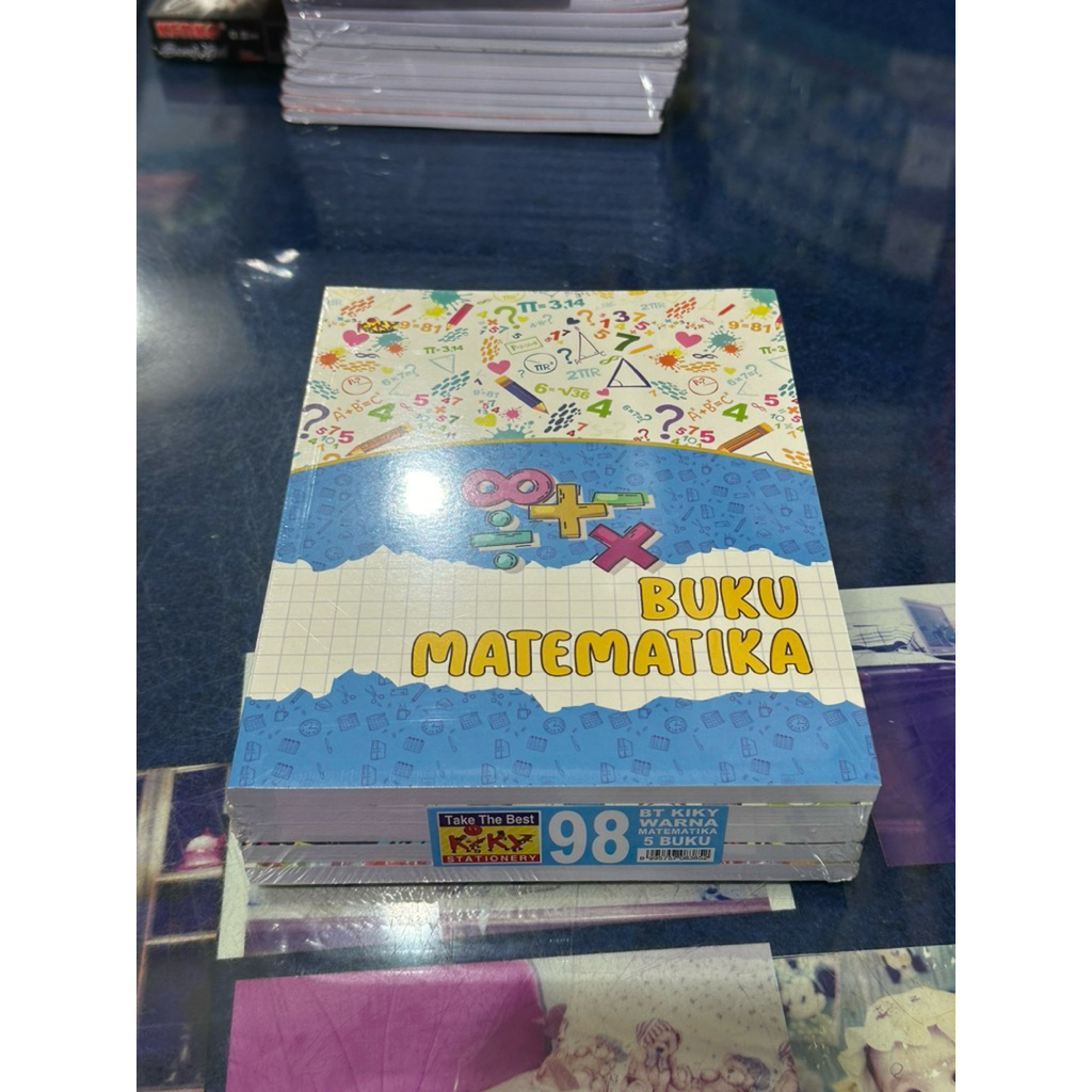 Jual Buku Tulis Pendek Kotak Kecil Kiky 98 lembar isi 5 buku Matematika ...