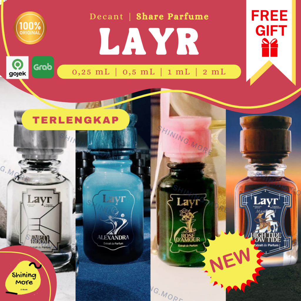 Jual [FREE GIFT] LAYR FRAGRANCE [ share in jar / decant ] parfum High ...