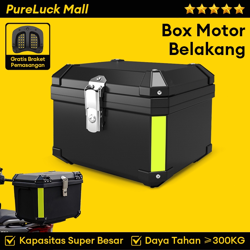 Jual box motor belakang top box 48L kotak penyimpanan dengan lampu ...