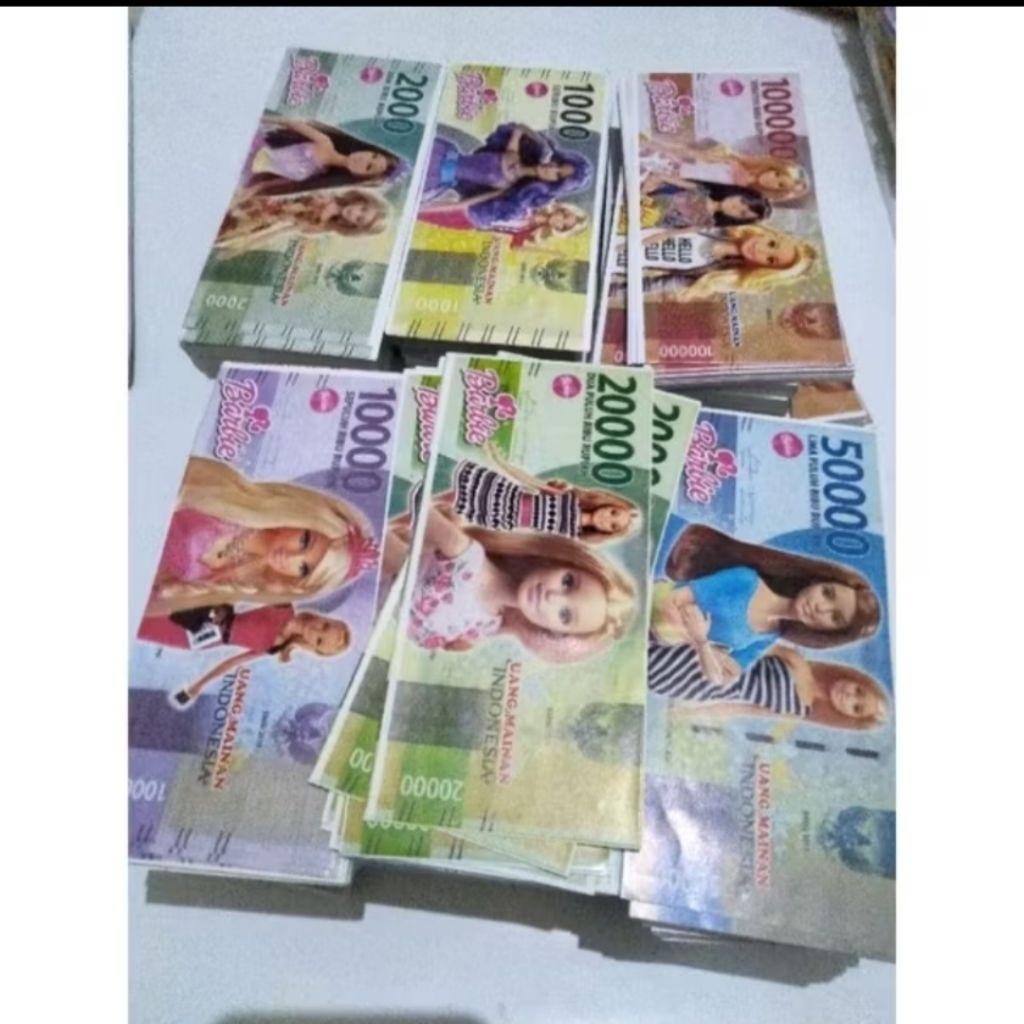 Jual -+300 lembar duit mainan gambar kartun (6x13cm) | Shopee Indonesia