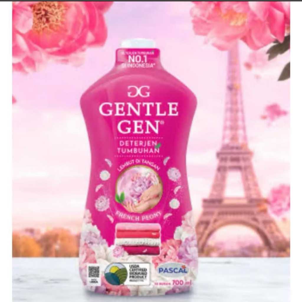 Jual GENTLE GEN DETERGEN CAIR 700 ML FRENCH PEONY (PINK) | Shopee Indonesia