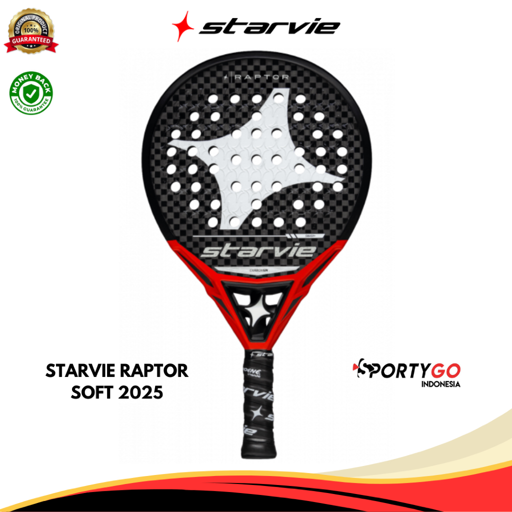 Jual Padel Racket STARVIE Raptor Soft 2025 | Raket Padel Starvie ...