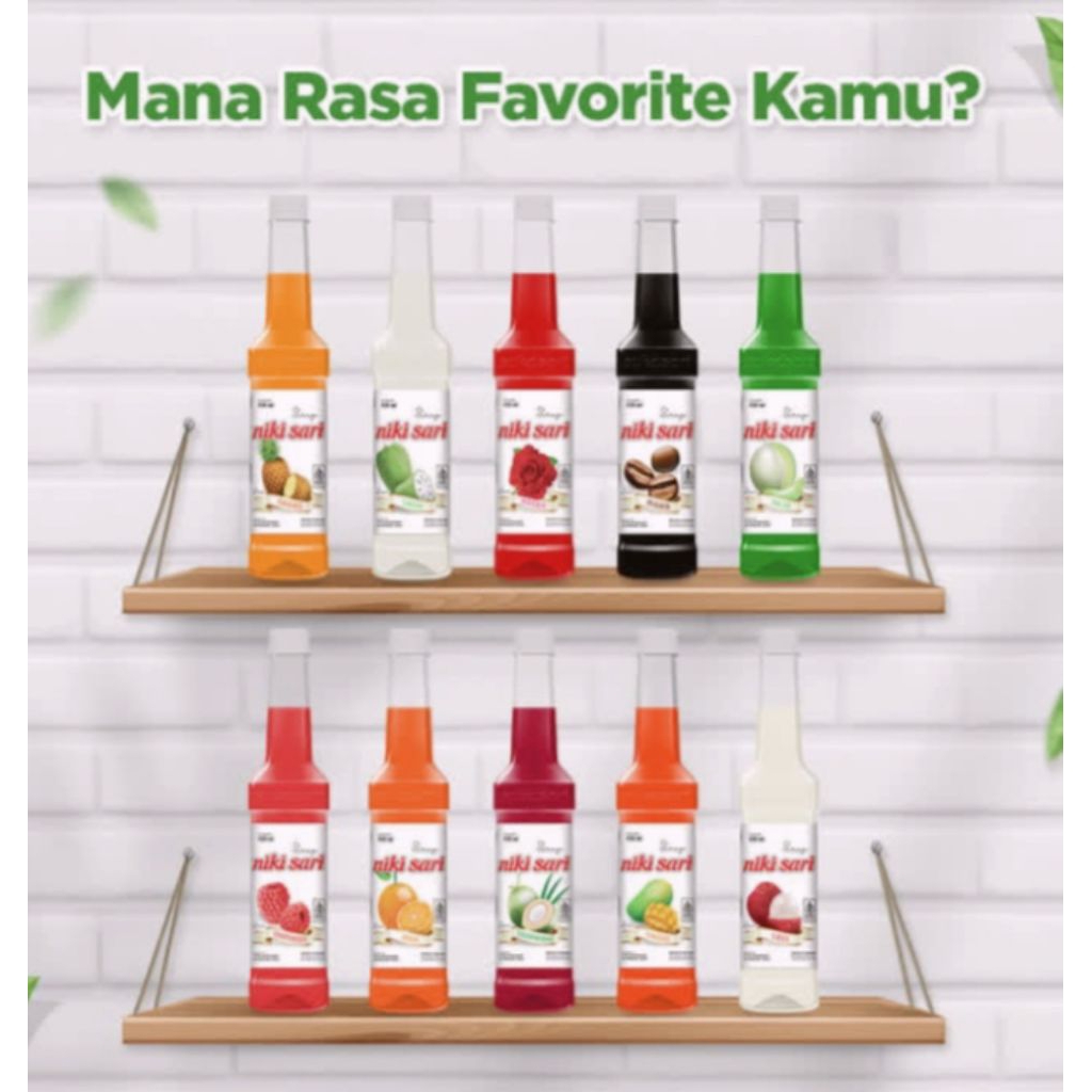 Jual Sirup Nikisari 450 ml, Sirup Rasa Buah, Botol PET | Shopee Indonesia