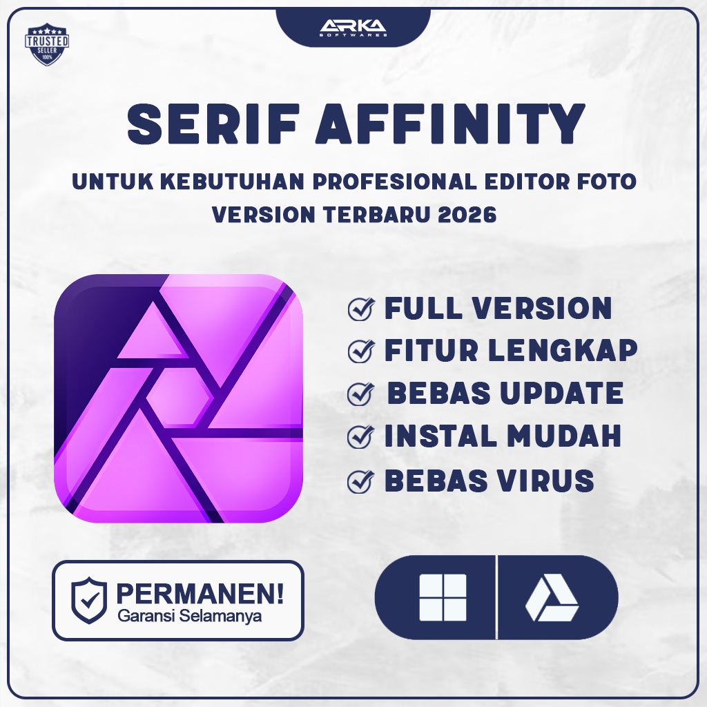 Jual Serif Affinity Pro 2026 Designer / Photo / Publisher Full Version ...