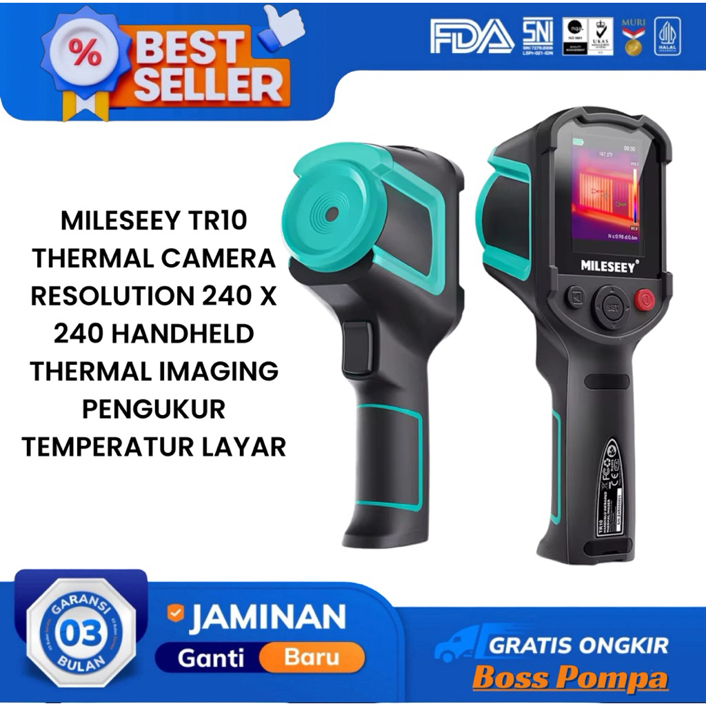 Jual Mileseey TR10 Thermal Camera Resolution 240 x 240 Handheld Thermal ...