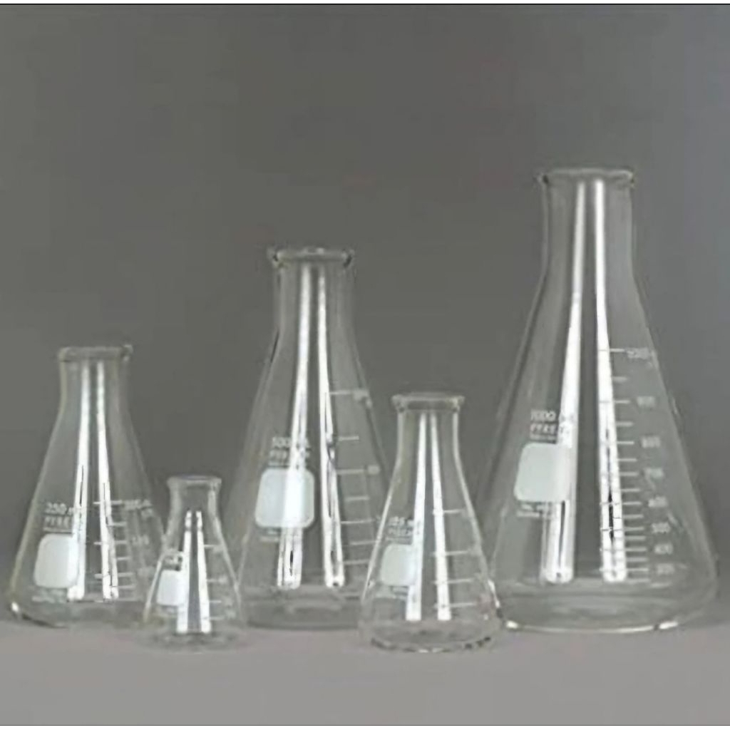 Jual Erlenmeyer Glass Pyrex 50, 100, 250, 500, 1000 ml | Shopee Indonesia