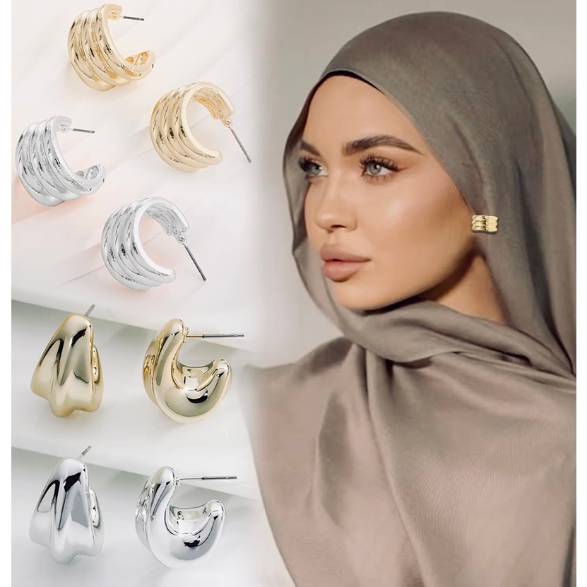 Jual Anting Hijab Baru/Anting Wanita/Aksesoris Fesyen Simpel Dan ...