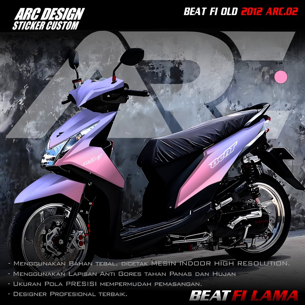Jual (COD PROMO) TERBARU Decal Sticker Honda Beat FI Lama 2012 2013 ...