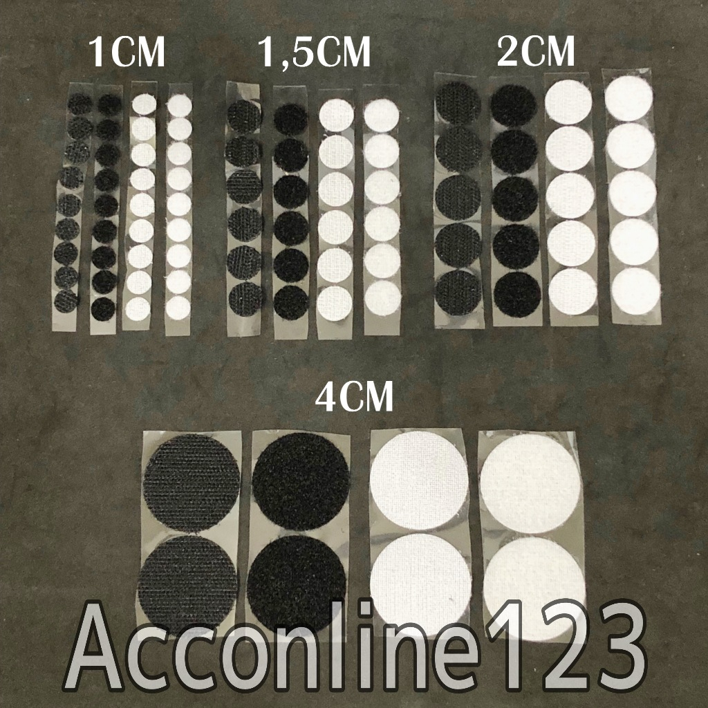 Jual Velcro Strap Bulat / Magic Tape Bulat / Sticker Velcro Bulat ...