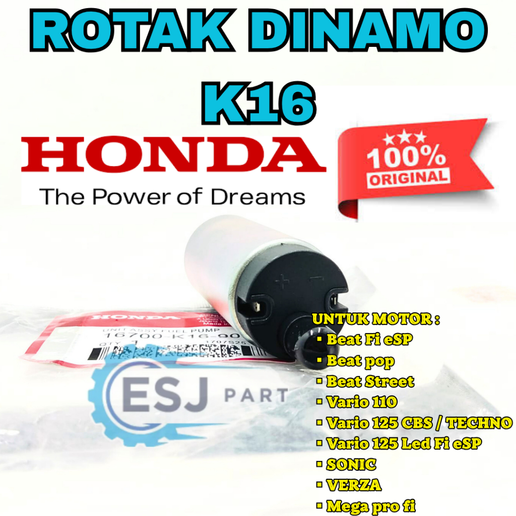 Jual DINAMO/ROTAK K16 ASLI ORIGINAL AHM HONDA BEAT/SCOOPY/SPACY/VARIO ...