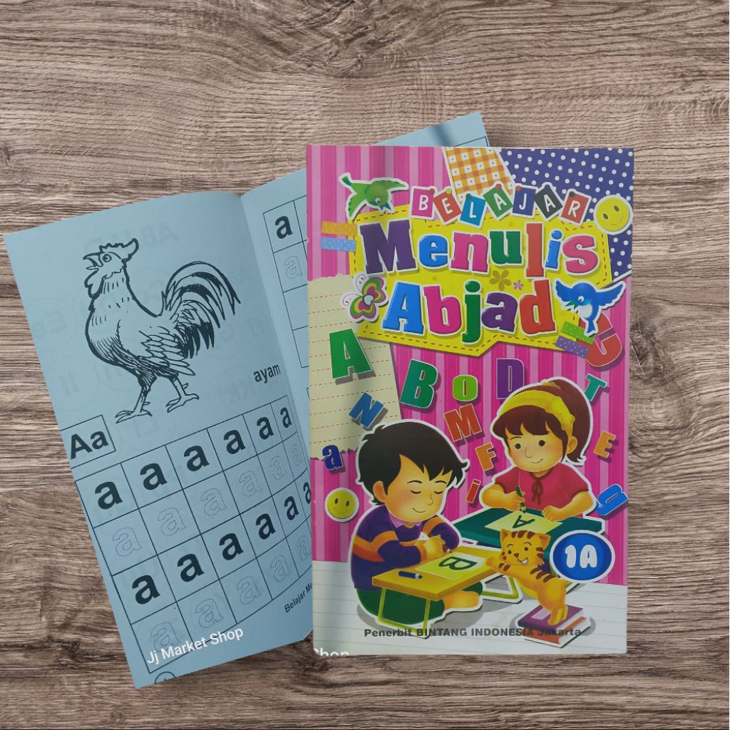 Jual Buku TK Belajar Menulis Abjad 1A & 1B | Shopee Indonesia