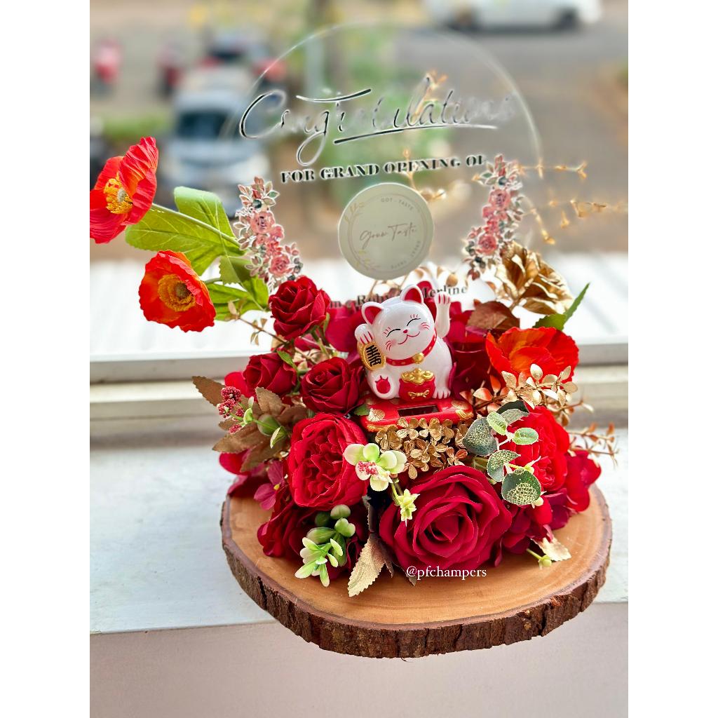 Jual READY HADIAH GRAND OPENING CAFE RESTO ACRYLIC PAPAN BUNGA SELAMAT ...