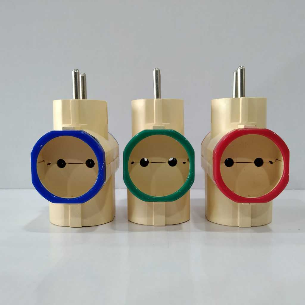 Jual Erke Steker Multi Socket T Arde Warna Colokan Listrik Cabang 3 ...