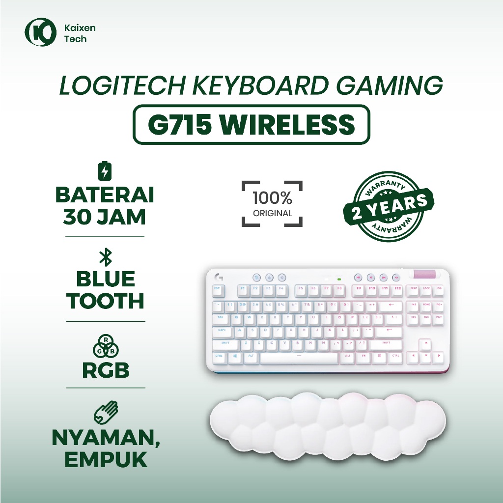 Jual Keyboard Logitech Gaming Wireless G715 - RGB Lighting, Mekanik ...