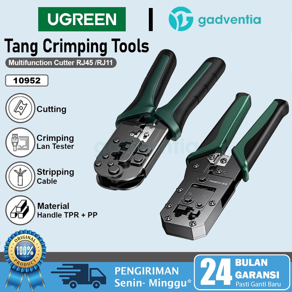 Jual Ugreen Crimping Tool Tang Krimping Network Cable RJ45 RJ11 ...