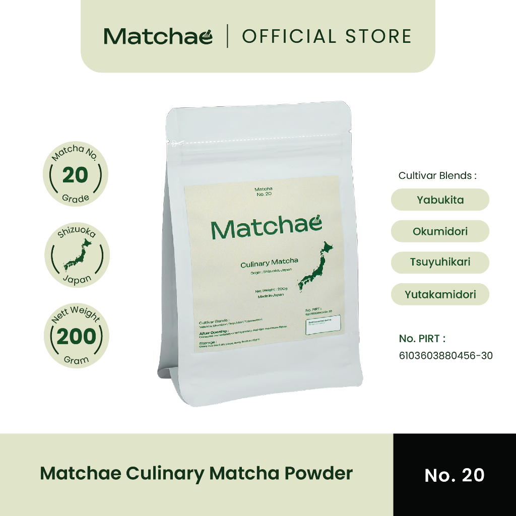 Jual MATCHAE - Japanese Shizuoka Pure Culinary Matcha Powder No.20 ...