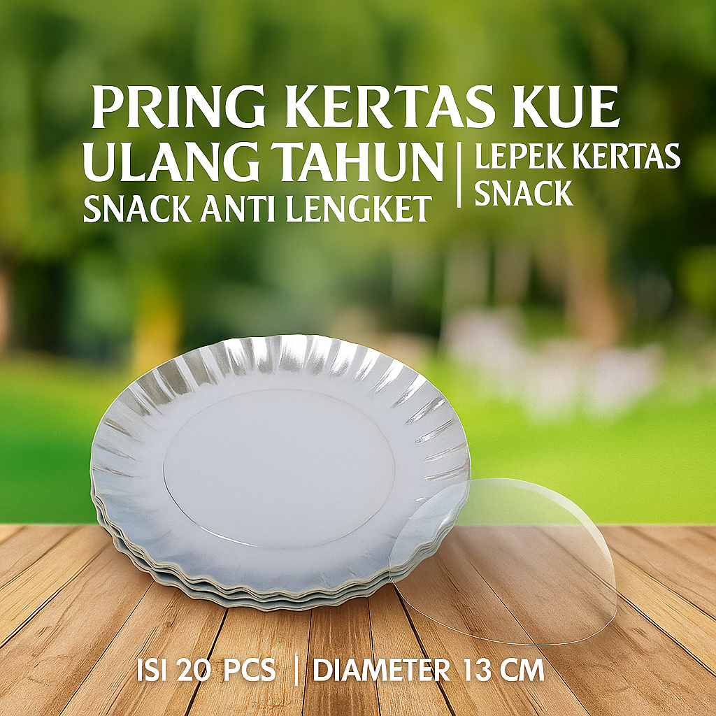 Jual piring kertas kue ulang tahun | Lepek kertas snack anti lengket ...