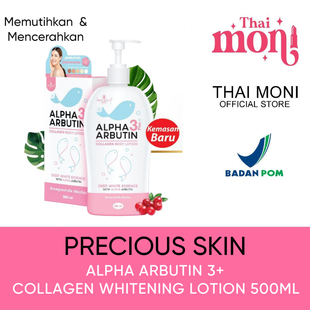 Jual Precious Skin Thailand Alpha Arbutin 3 Plus Collagen Whitening Lotion / Handbody Pemutih ...