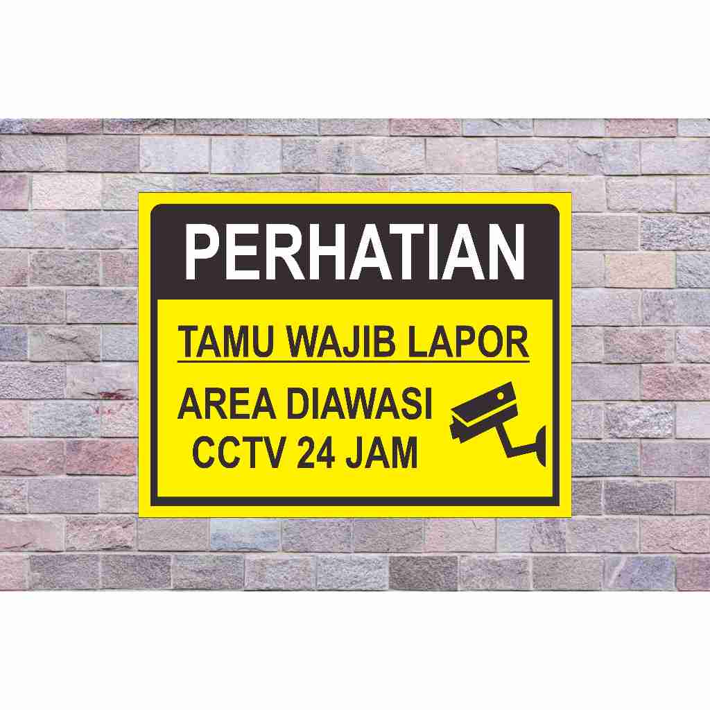 Jual Rambu tamu wajib lapor 30x40 cm | Shopee Indonesia