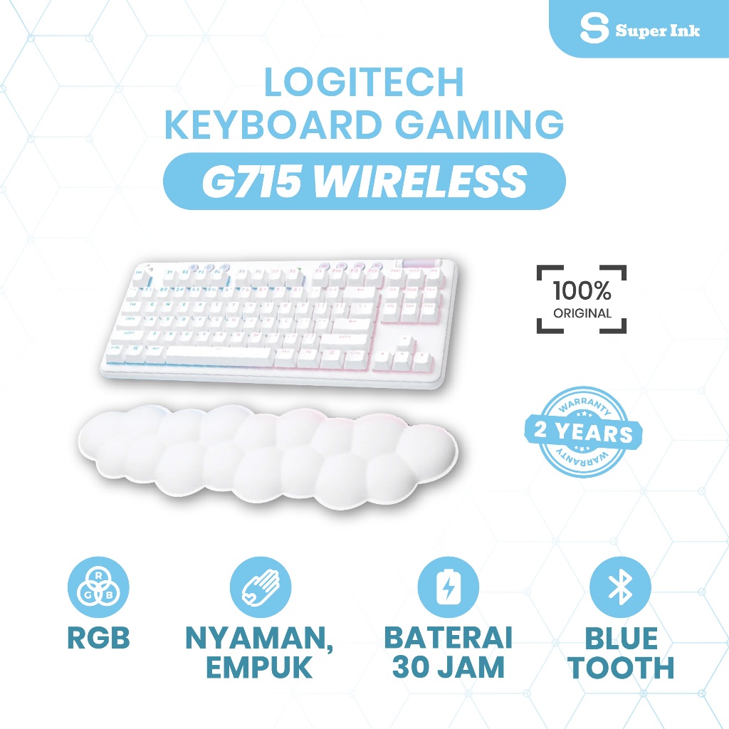 Jual Logitech G715 Keyboard Gaming Wireless Bluetooth Mechanical ...