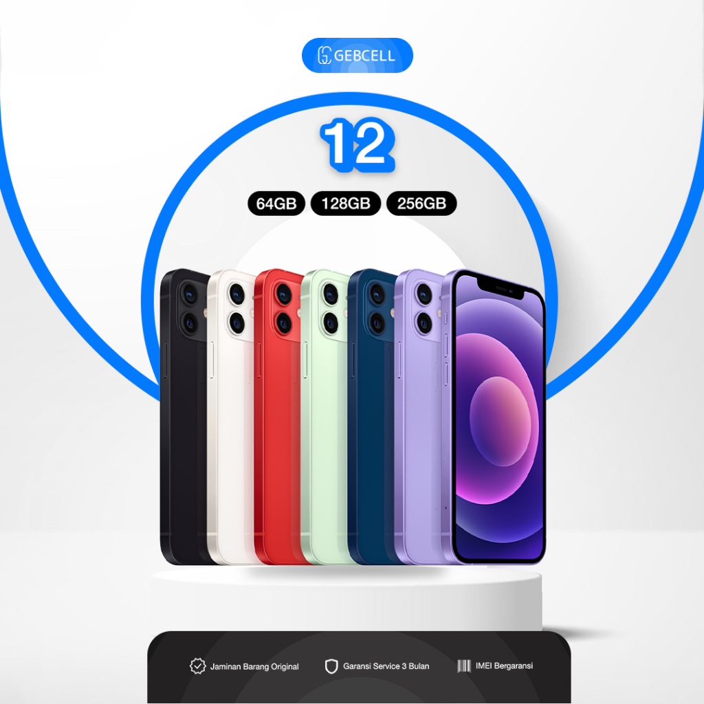 Jual IP 12 SECOND ORIGINAL 64GB 128GB NO MINUUS MULUSS | Shopee Indonesia