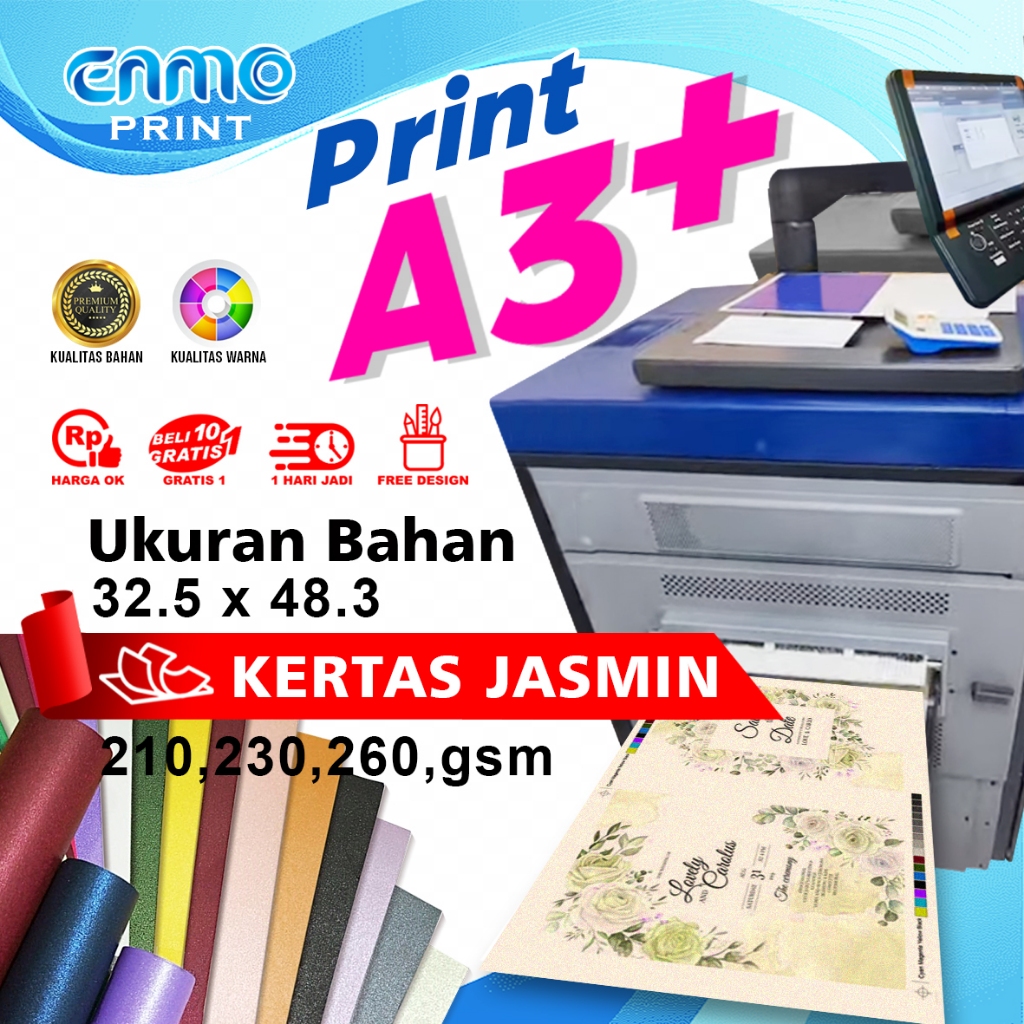 Jual Cetak Kertas Jasmine Glitter Ukuran A3+ Print Jasmine Termurah Print Jasmine Ukuran A3 ...