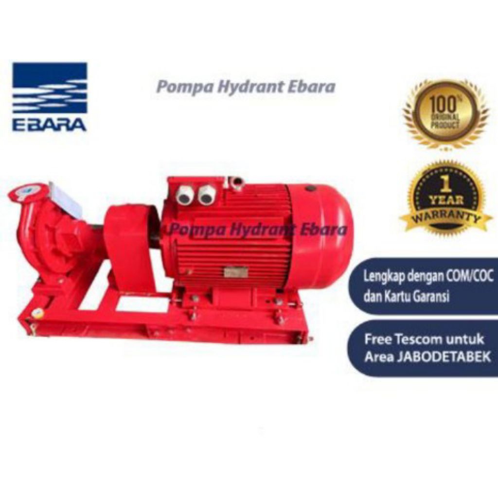 Jual Pompa hydrant Ebara - Electric - 750 GMP 100 meter | Shopee Indonesia