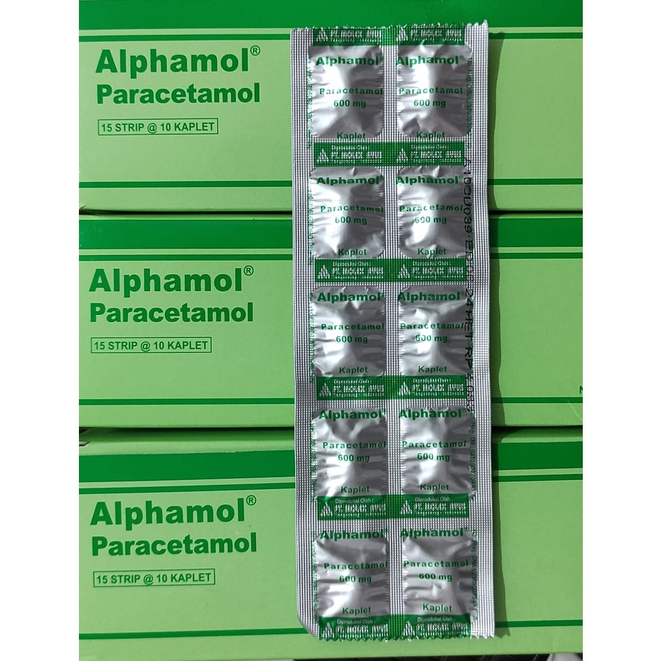 Jual Alphamol Paracetamol 600mg Box 150 Tablet Obat Pereda Demam ...