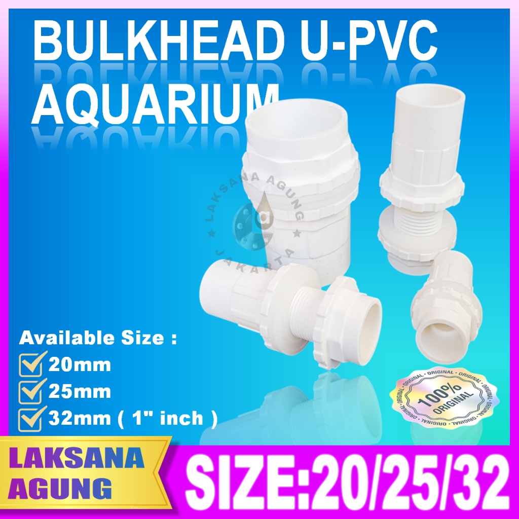 Jual [20mm] Bulkhead Mur Toren 20mm Aquarium Tangki Air Union Tandon ...