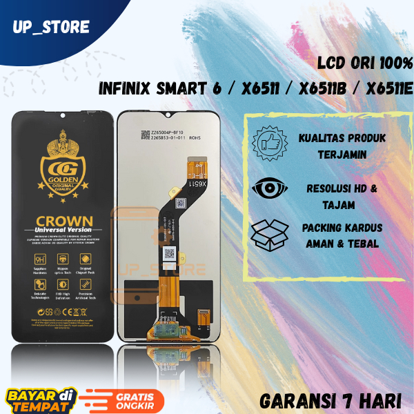 Jual LCD TOUCHSCREEN INFINIX SMART 6 / X6511 / X6511B / X6511E ORIGINAL ...