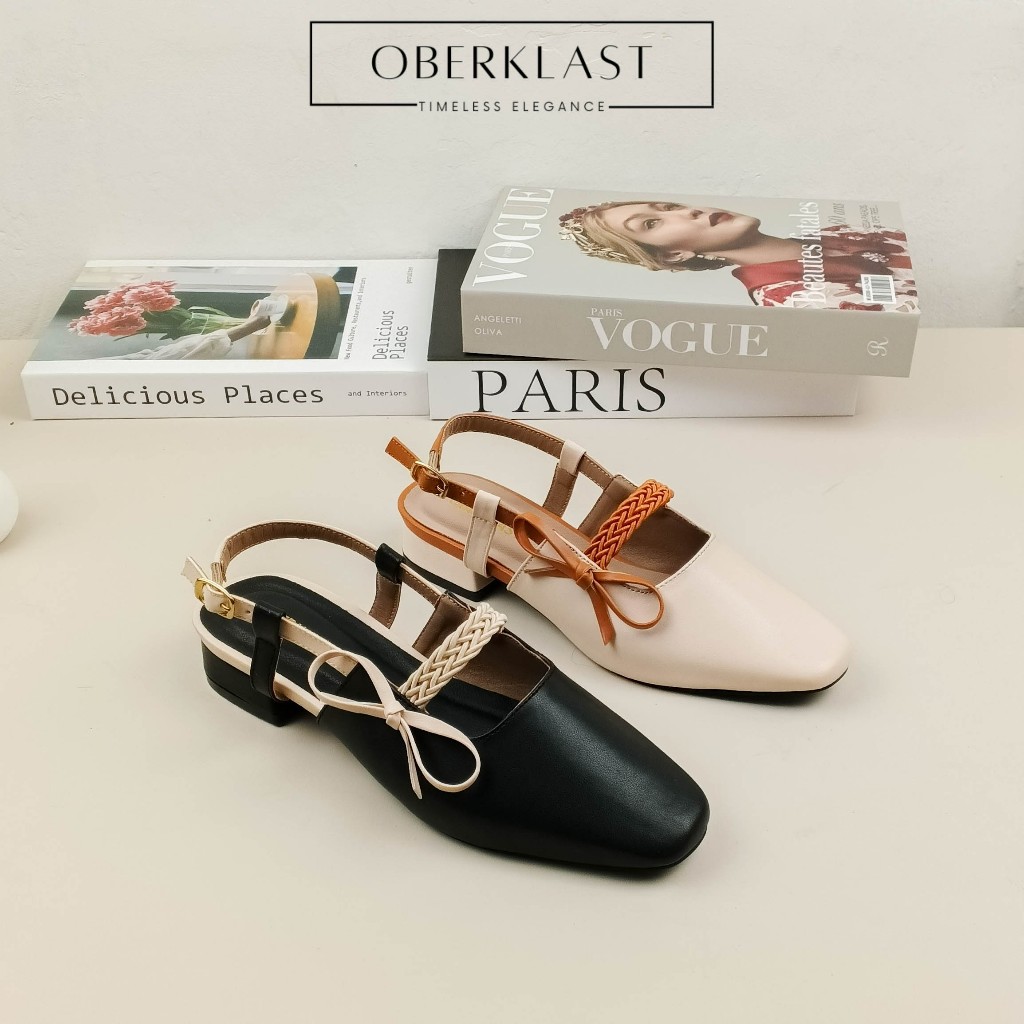 Jual Oberklast Noirwe – Hak Tahu Slingback Anyaman | Sepatu Sendal ...