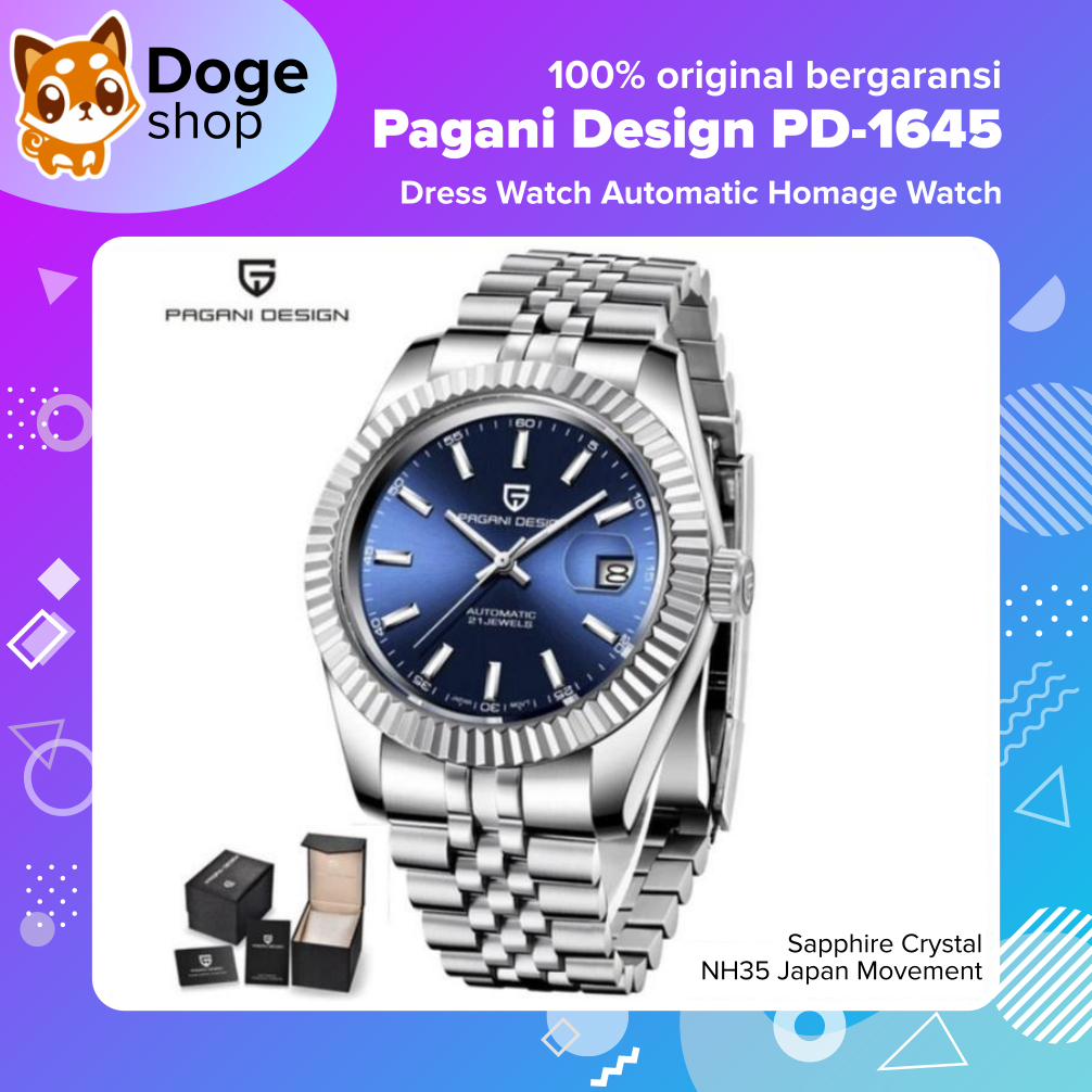 Jual Pagani Design PD-1645 Homage Nh35 Japan Movement PD1645 Sapphire Glass Automatic Watch Jam ...