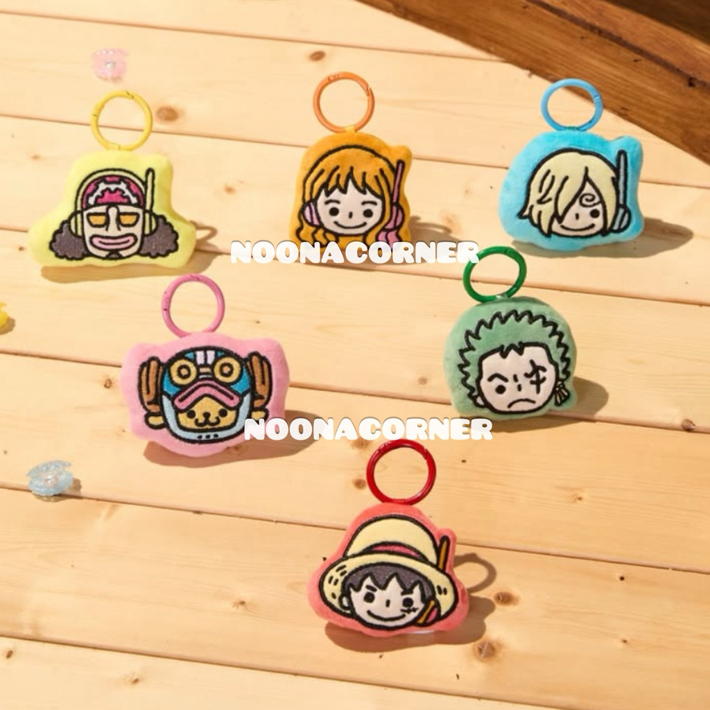 Jual Miniso x One Piece‼️ Big Head Cute Plush Pendant / Keychain ...