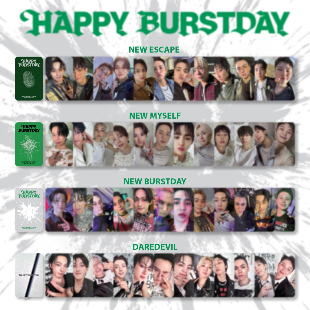 Jual [FULL SET] Photocard SVT Happy Burstday 2 sisi | Shopee Indonesia