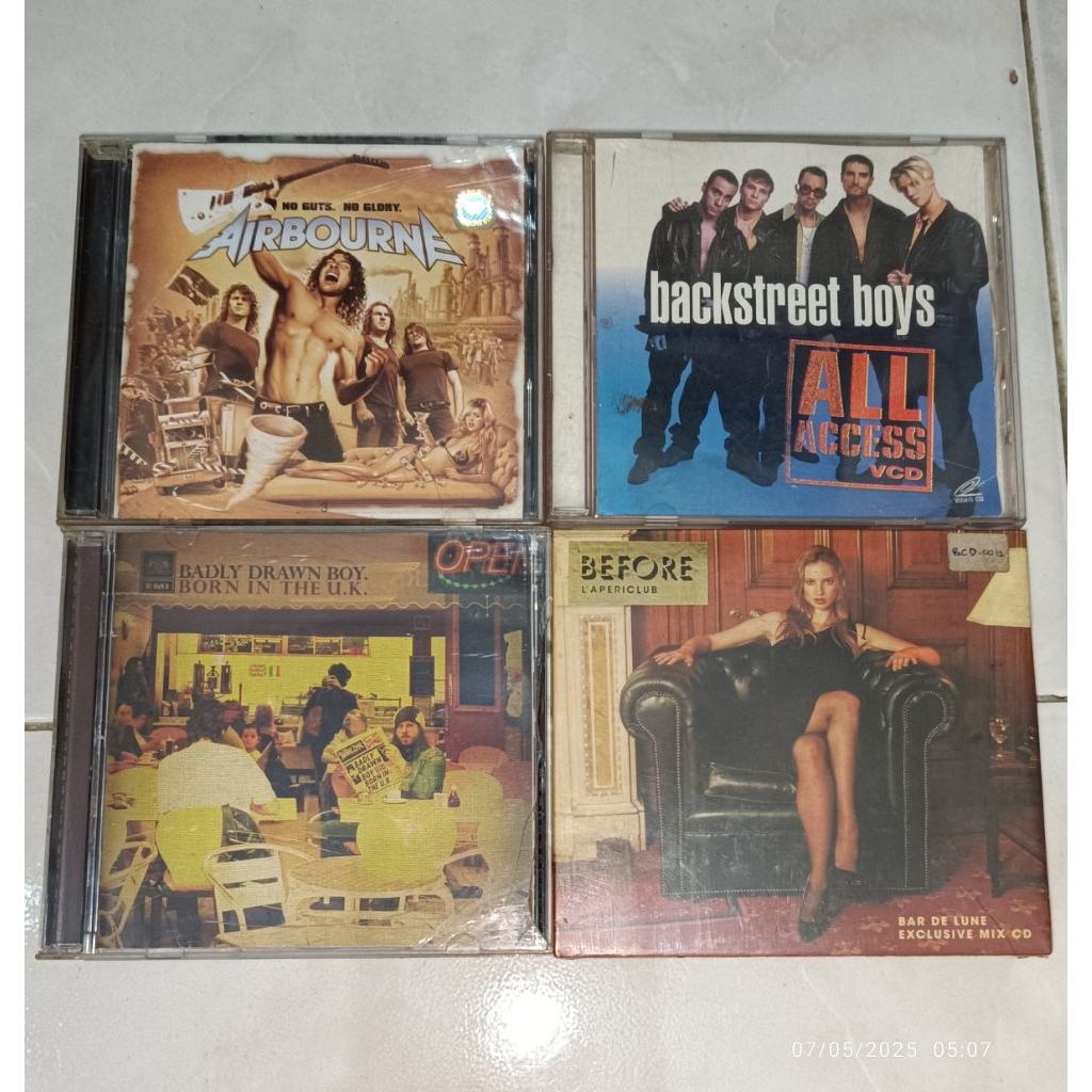 Jual cd dan vcd AIRBOURNE-No Guts, No Glory / BACKSTREET BOYS-All Access VCD / BADLY DRAWN BOY ...
