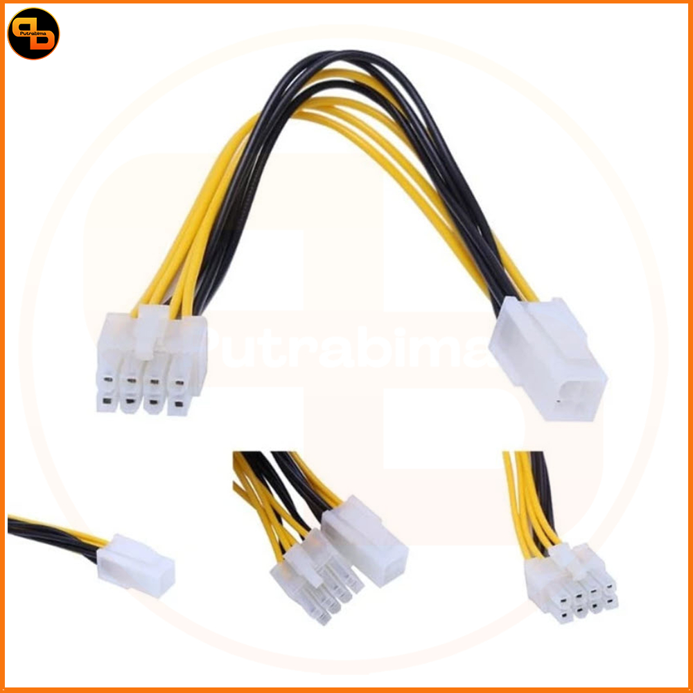 Jual Kabel CPU 4 Pin Ke 8 Pin Motherboard 4 PIN to 8 PIN | Shopee Indonesia