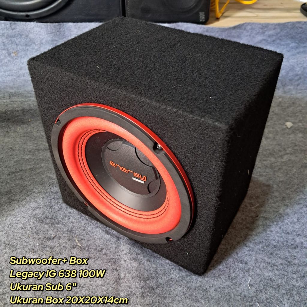 Jual Paket Combo Subwoofer 6 Inch Legacy Lg 638-2 100W | Shopee Indonesia