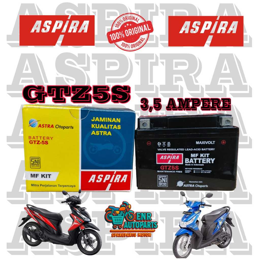 Jual AKI KERING VARIO 110, MIO J, MIO M3, SCOOPY FI, SCOOPY KARBU, KHARISMA, BEAT KARBU, BEAT FI ...