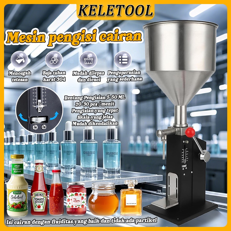 Jual Mesin Isi Botol Cairan Kental A03 Bahan Stainless Steel Anti Karat ...